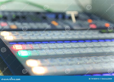 Video And Audio Production Switcher Stock Image Image Of Editing Outputs
