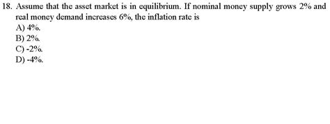 Solved 17 The Break Even Inflation Rate Is The A Negative