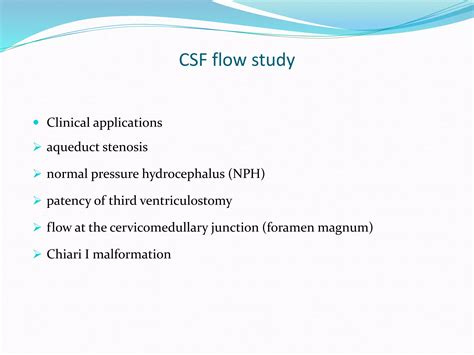 CSF Circulation Disorders PPTX
