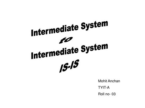 ppt intermediate system powerpoint presentation free download id