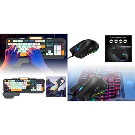Keyboard Light Up Rubber Side Grips For Windows Pc Gamers Metal Backlit