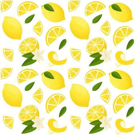 Lemon Pattern Background Lemon Pattern Seamless Background Image For