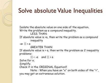 Absolute Value Inequalities Word Problems Write An Equation Worksheets Library