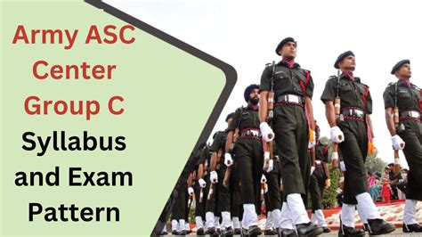 Army Asc Center Group C Syllabus 2024 And Exam Pattern Subject Wise Syllabus
