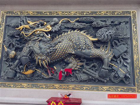 寺庙麒麟壁画 壁画 像壁画 大山谷图库