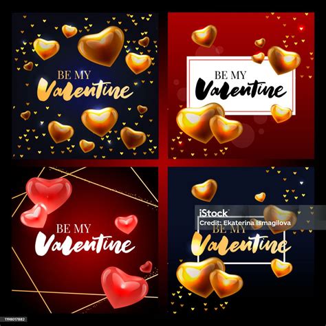 발렌타인 데이 디자인 요소에 대한 발렌타인 포스터 카드 라벨 배너 편지 슬로건 벡터 요소 타이포그래피 러브 하트 배경 주제에 대한 스톡 벡터 아트 및 기타 이미지 Istock