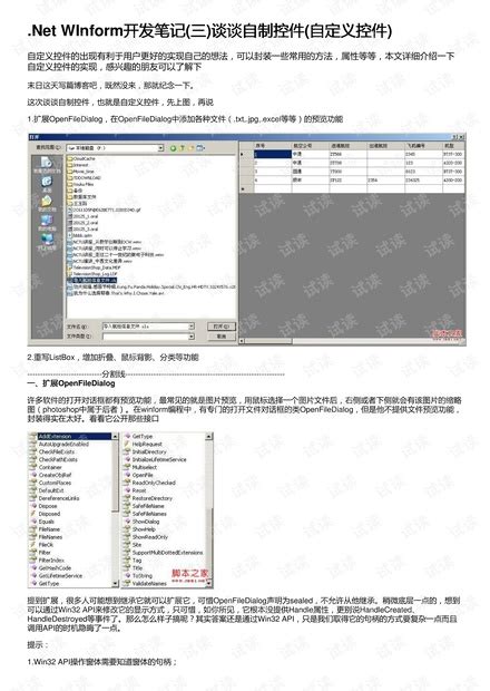 Winform自定义控件实践：扩展openfiledialog与重写listbox Csdn文库