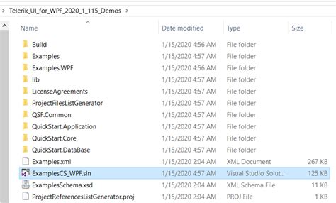 Installing WPF Demos Application Telerik UI For WPF