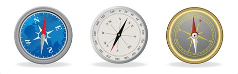 Compass Icons Set 4248164 Vector Art At Vecteezy
