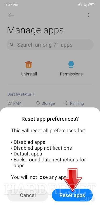 Réinitialiser Les Applications Redmi K40 Pro Afficher Plus