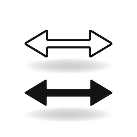 Premium Vector Double Arrow Icon Or Two Side Arrow Icon Vector And Move Left And Right Arrow