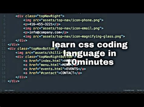 Learn Css Coding Basics In Minutes YouTube