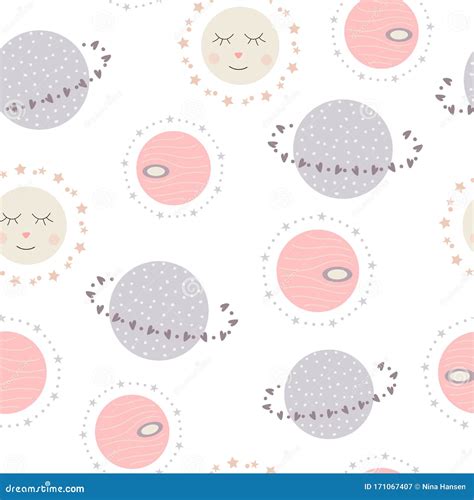 Cute Planets Frame Vector Solar System 212859697