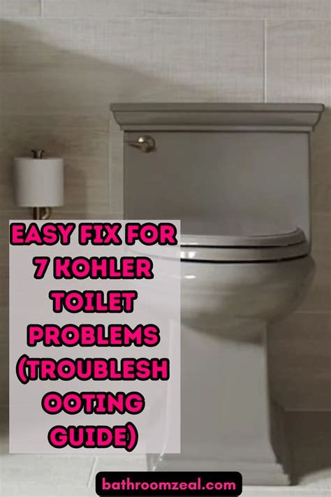 7 Common Kohler Toilet Issues And How To Solve Them (Troubleshooting Guide) | Kohler toilet ...