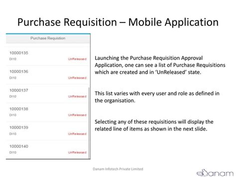 Approval Sapui5 Applications For Purchase Order And Purchase Requisition Ppt