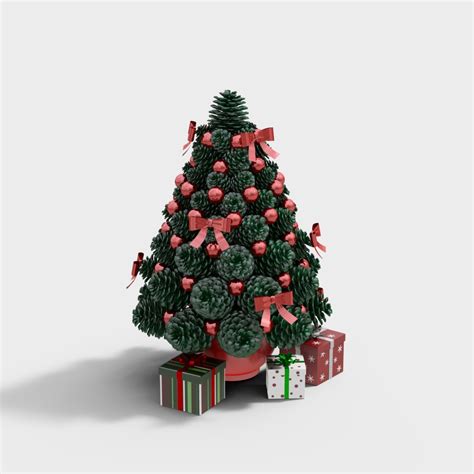 Free 3d Christmas Tree Model Realistic And Festive