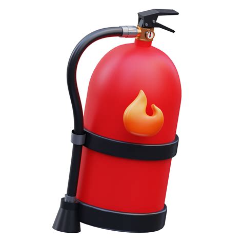 3d Render Fire Extinguisher Icon Illustration Suitable For Safety