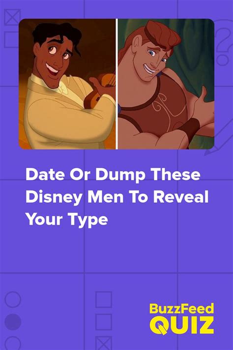 Date Or Dump These Disney Men To Reveal Your Type Buzzfeed Quizzes
