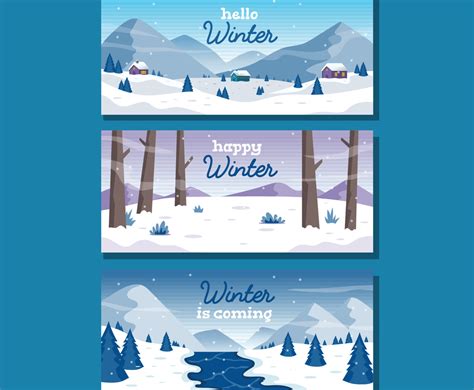 Winter Scenery Banner Collection