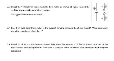 Solved Use Of A Voltmeter A Voltmeter Is Used To Measure Chegg Com