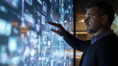 A Man Pointing At A Screen With A Man Pointing At A Screen That Says No