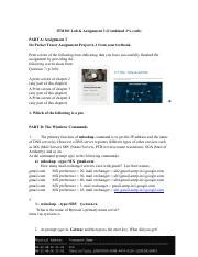 ITM301 Lab Assignment 3 Packet Tracer Project And Windows Course Hero