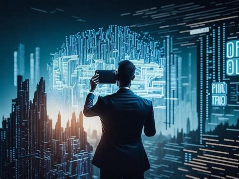 Premium Ai Image Cybersecurity Concept Business Man Shows How To Protect Cyber Technology