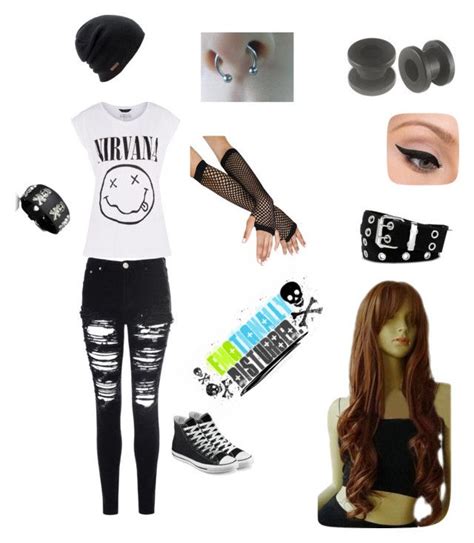 Nice Nirvana Outfit By Andleigh On Polyvore Featuring Converse