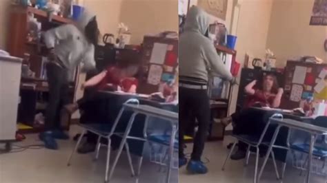 Student Slaps Female Teacher On Camera While Classmates Laugh Her