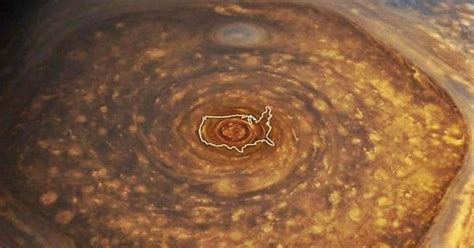 Saturns “hexagon” Storm Compared To The Us Album On Imgur