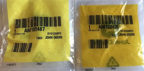 Am102487 Am102420 John Deere Oem Hydraulic Coupler Kit Ebay