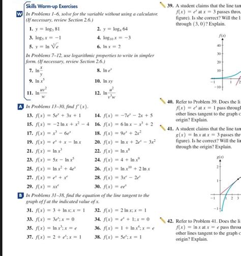 Solved Skills Warm Up Exercises In Problems 1 6 Solve For