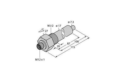 Fcs N12a4 Na H1141l100 Flow Monitoring Immersion Sensor Without
