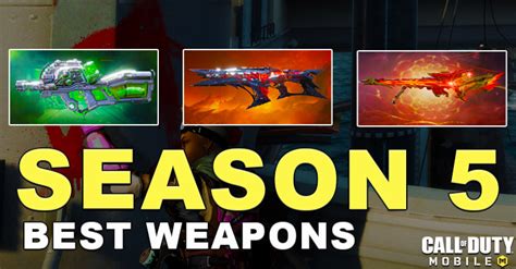 Best Guns In Cod Mobile Season 5 Get Wrecked Zilliongamer