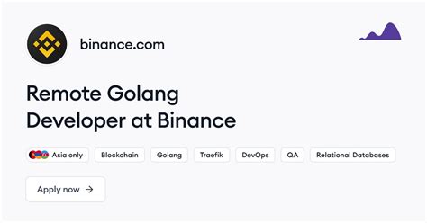 Himalayas On Linkedin Remote Golang Developer Job At Binance