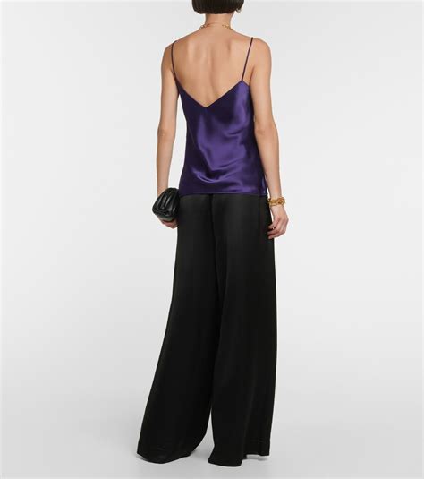 Galvan Satin Camisole Top Galvan