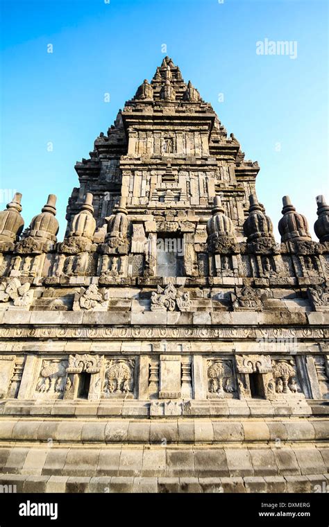Indonesia Java Buildings In The Temple Prambanan Near Yogyakarta