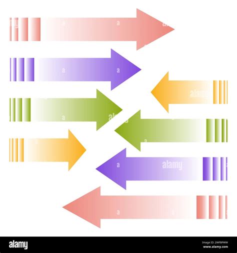 Modern Colored Arrows Vector Illustration Stock Image Eps 10 Stock