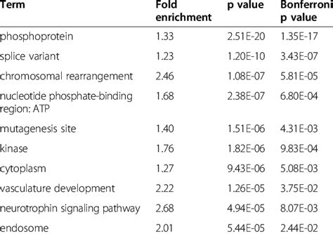 Mirna Target Enrichment Analysis Download Table
