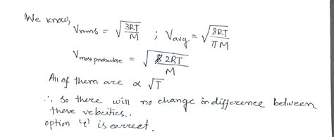 When Temperature Is Increased The Difference Between Probable Velocity