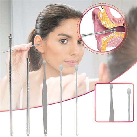 Syinda Stainless Steel Ear Picking Tool Set Massage Ear Pick Ear Wax