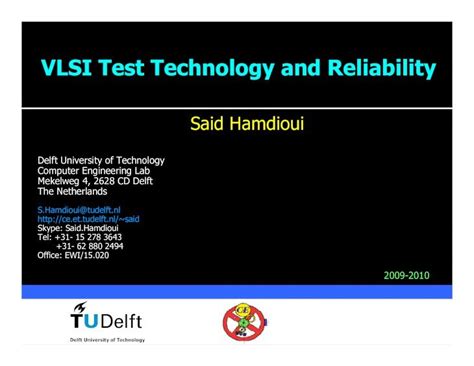 Pdf Vlsi Test Technology And Reliabillity Module 1 Introduction