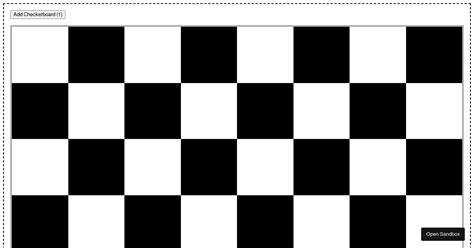 demo fr based checkerboard codesandbox