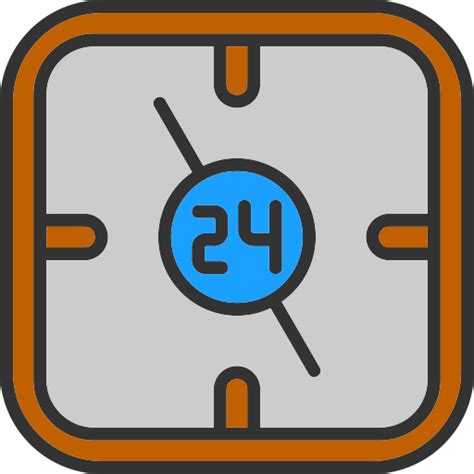 24 Hour Generic Color Lineal Color Icon