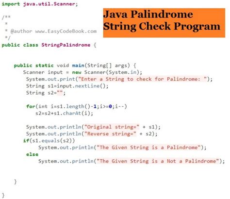 Java Palindrome String Check