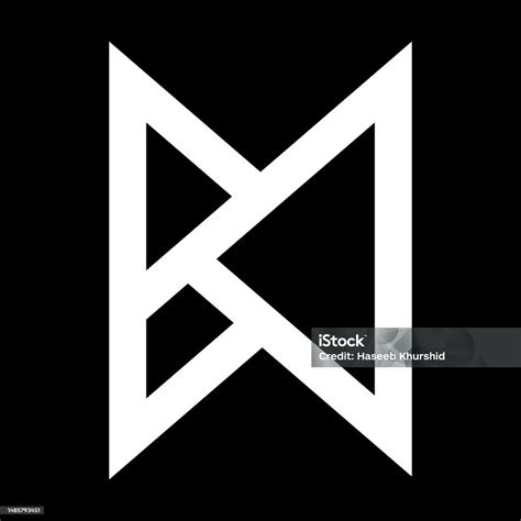 Logo Bm Minimal Icône Dune Lettre Mb Sur Fond De Luxe Idée De Logo