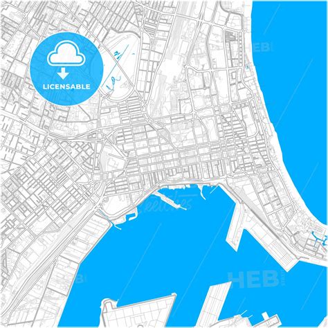 Durban South Africa City Map With High Resolution Roads Hebstreits