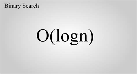 Order Of Logn
