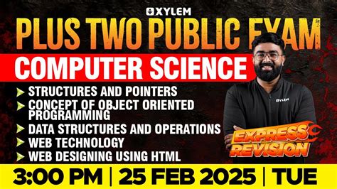 Plus Two Public Exam Cs Structures And Pointers Concept Of Object Oriented Programming Youtube