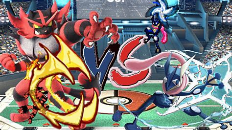 Greninja Vs Incineroar Pokemon Mugen YouTube